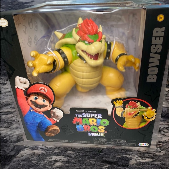 Nintendo | Toys | Super Mario Bros Bowser Action Figure With Fire ...
